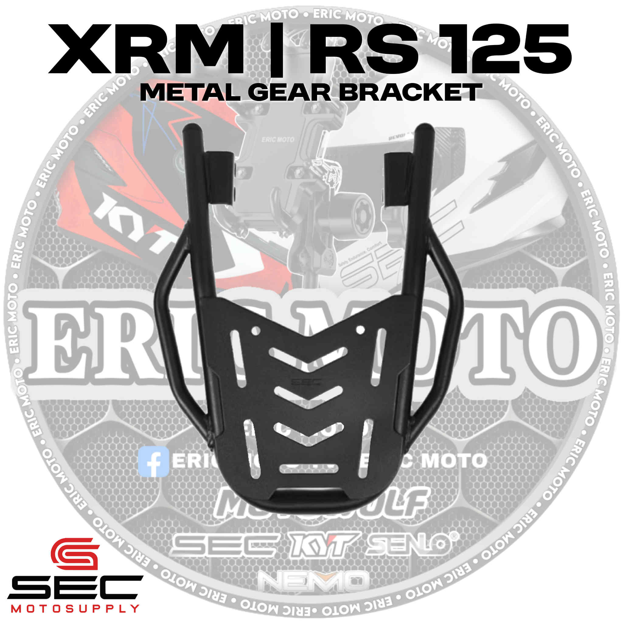 sec honda xrm / rs 125 metal warrior top box bracket | Shopee Philippines