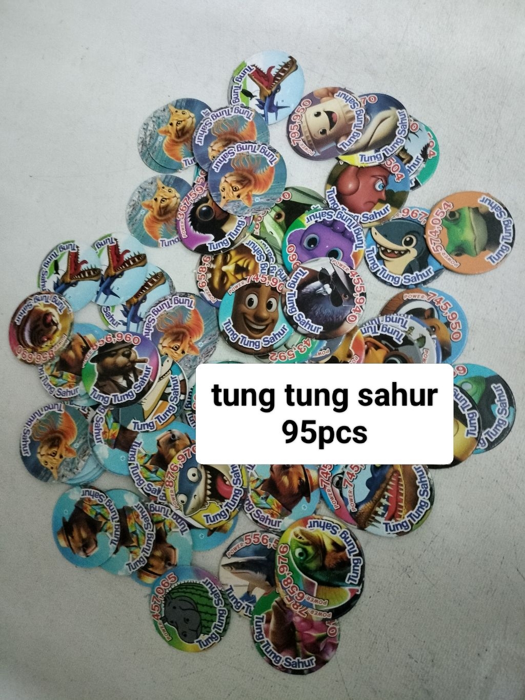 95pcs pogs tung tung sahur card game pog | Shopee Philippines