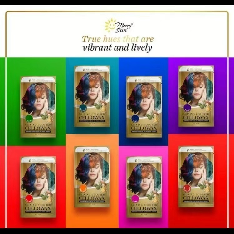 MERRYSUN CELLOWAX SEMIPERMANENT HAIR COLOR | Shopee Philippines