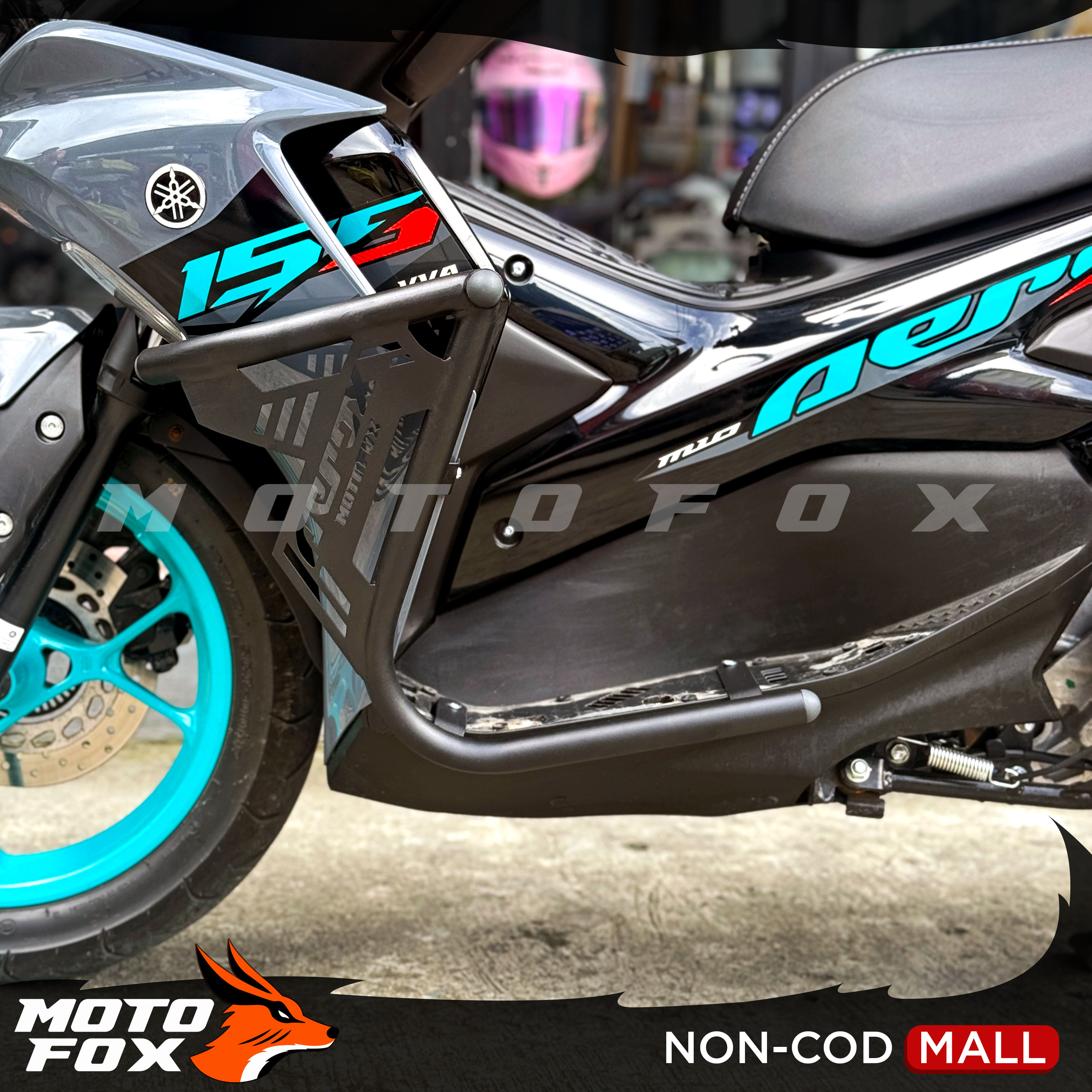 MotoFox Aerox V3 / V2 Half Sports Crash Guard | Shopee Philippines