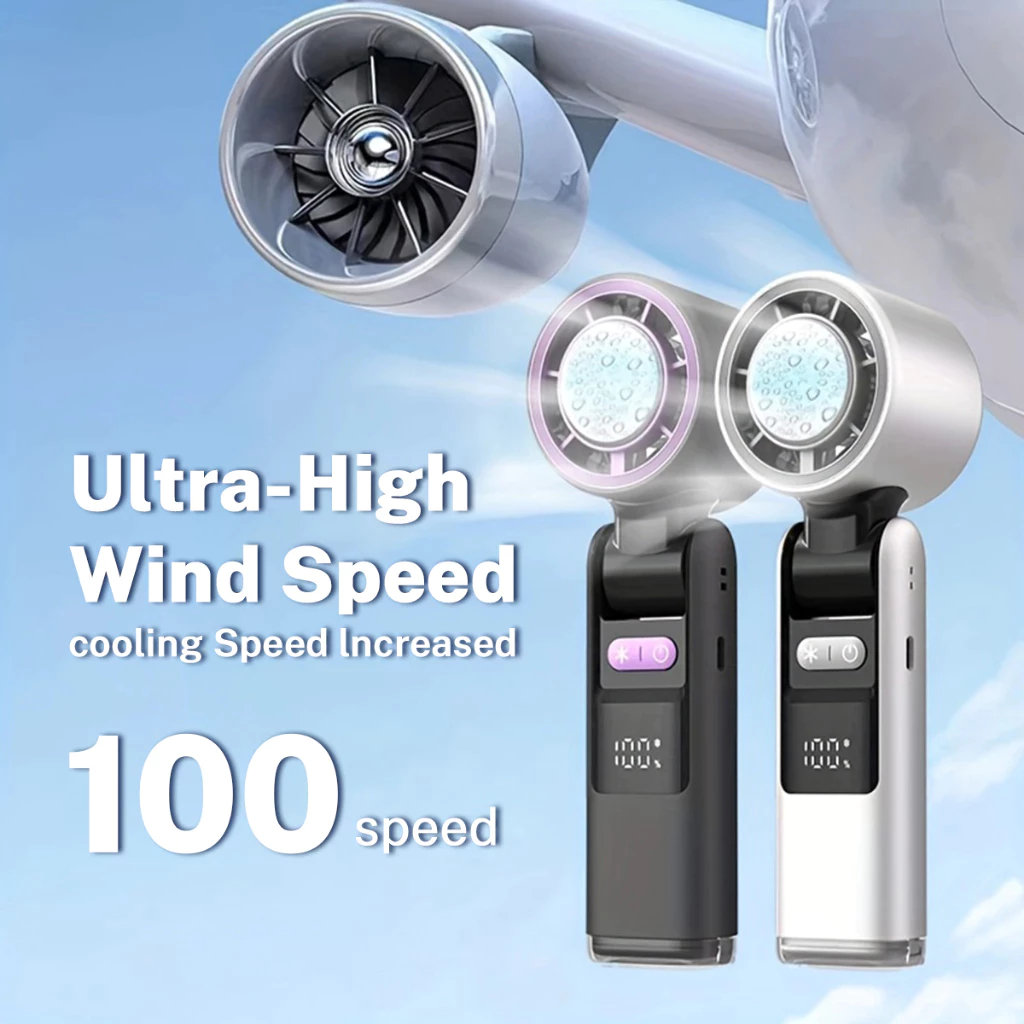 K801 Portable Cooling Fan Speed Turbo Mini Fan 4000mAh Battery, Semiconductor Refrigeration ...