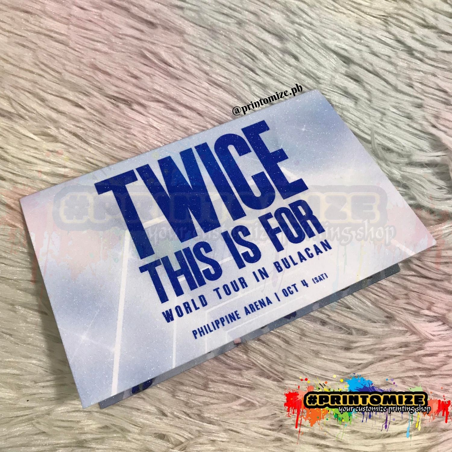 CONCERT TICKET HOLDER | TWICE THIS IS FOR WORLD TOUR IN BULACAN ...