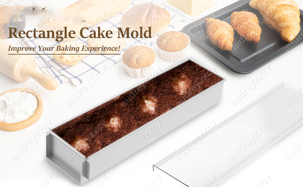 Tiramisu molder tiramisu cake mold Rectangular Non-Stick Stainless ...