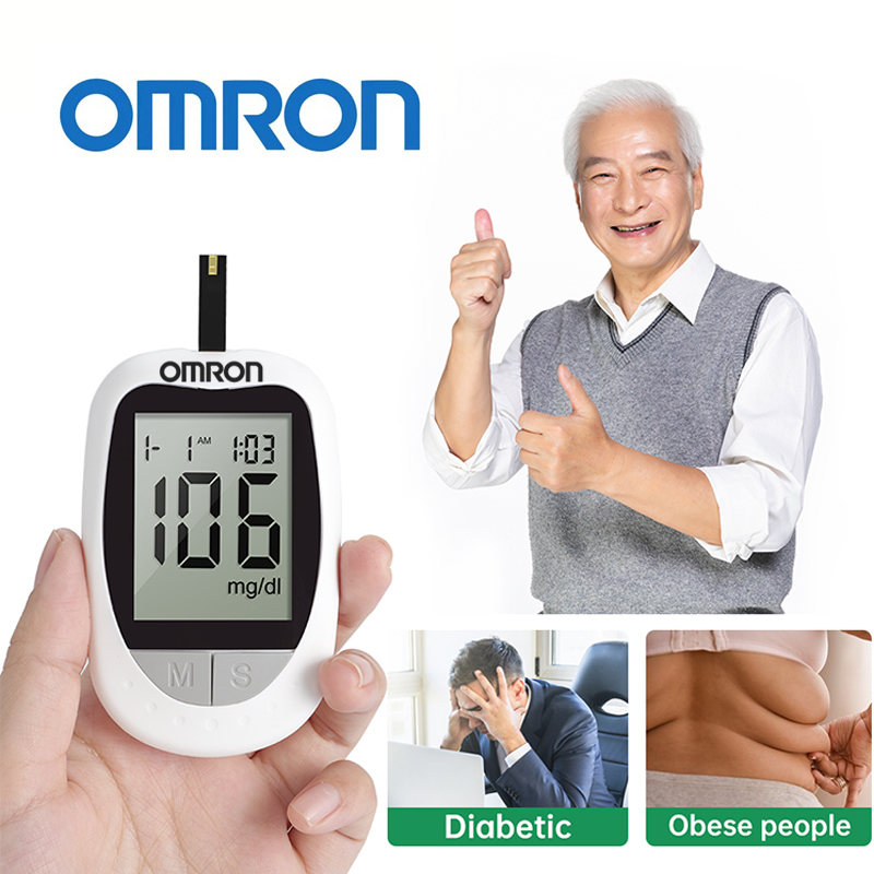 Omron Blood Glucose Monitor Blood Glucose monitor & 50pcs Test Strips ...