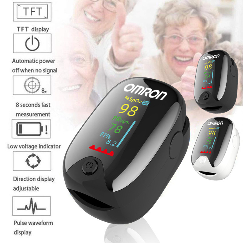 Omron Portable Pulse Oximeter Finger Clip Blood Oxygen Saturation ...