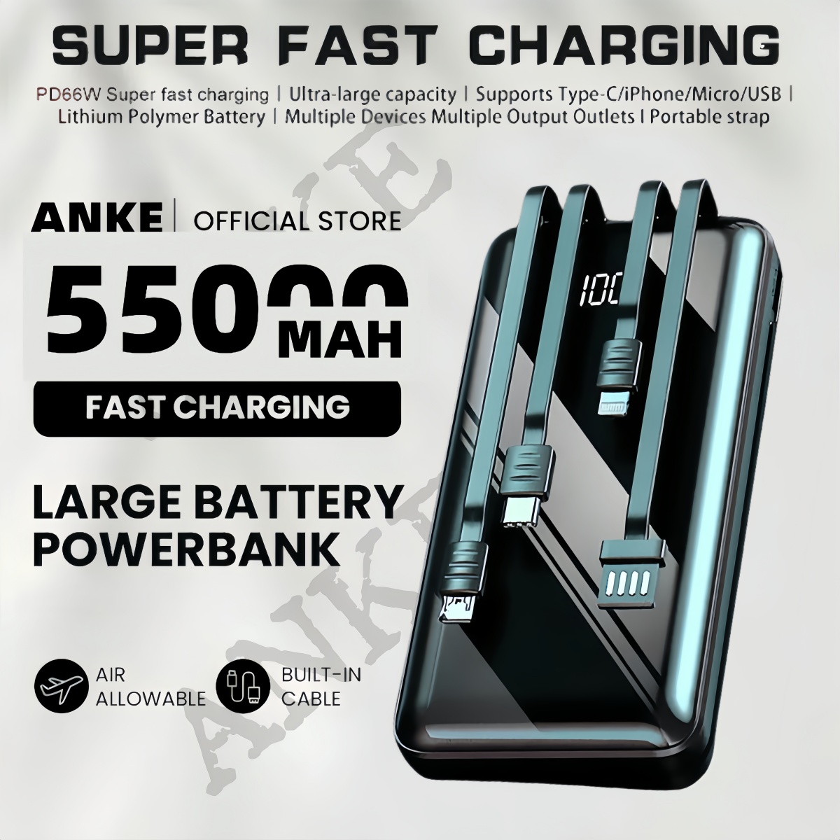 ANKE Pro Powerbank Gift box gift 22.5W Super Fast Charge Ultra-Compact ...