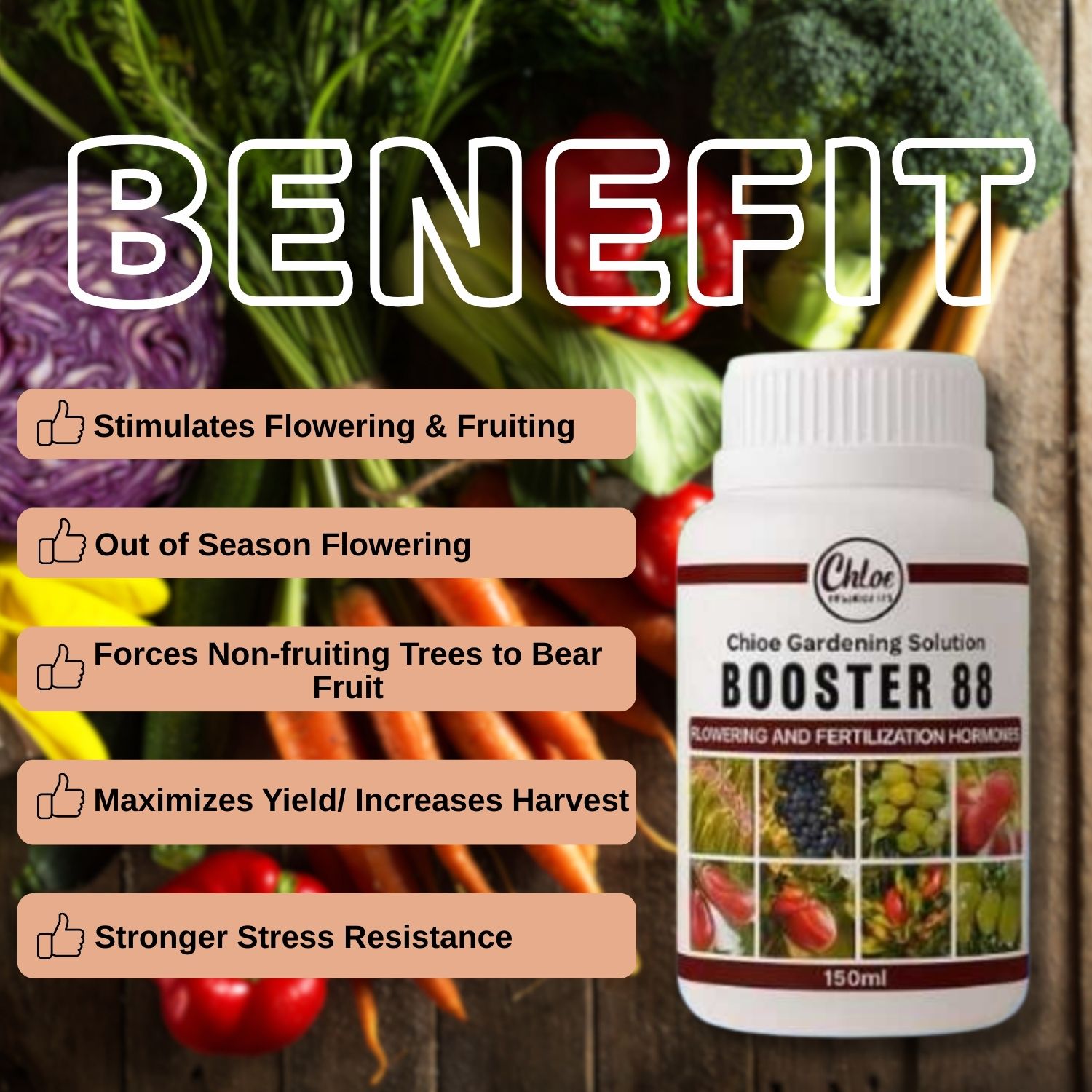 Booster 88 (150ml) - [Booster 76 Plus] - Organic Plant Fertilizer to ...