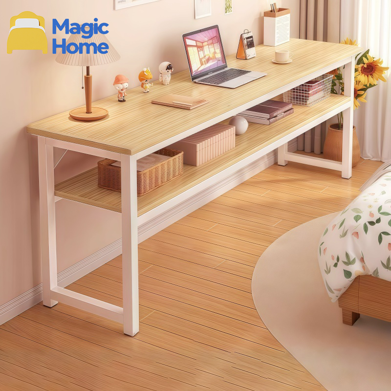 Storage Rack Bedroom Narrow Bedside Table Shelf Writing Desk Computer ...