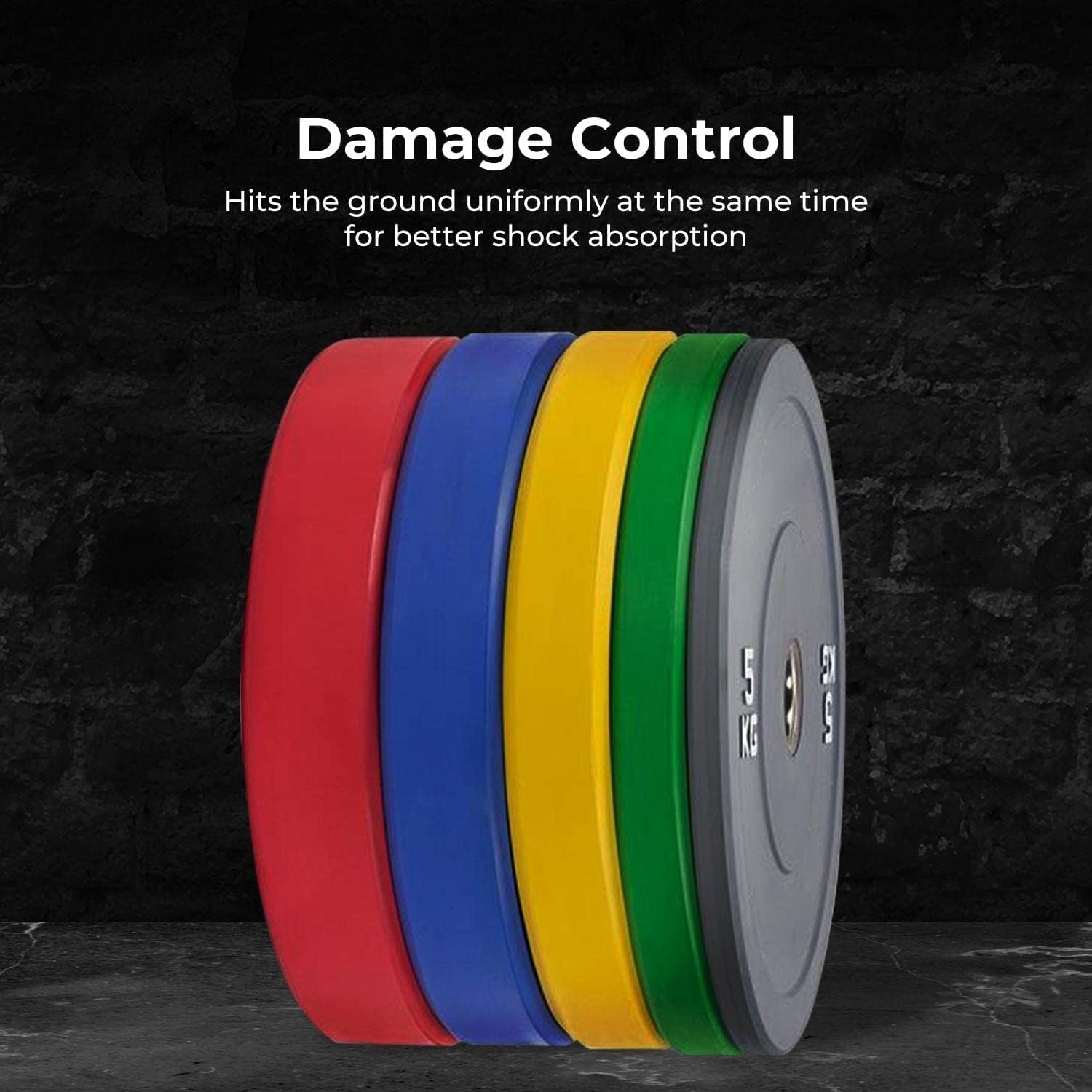 Kemilng Gym Equipment Weight Lifting Rubber Bumper Plates Color Rubber ...