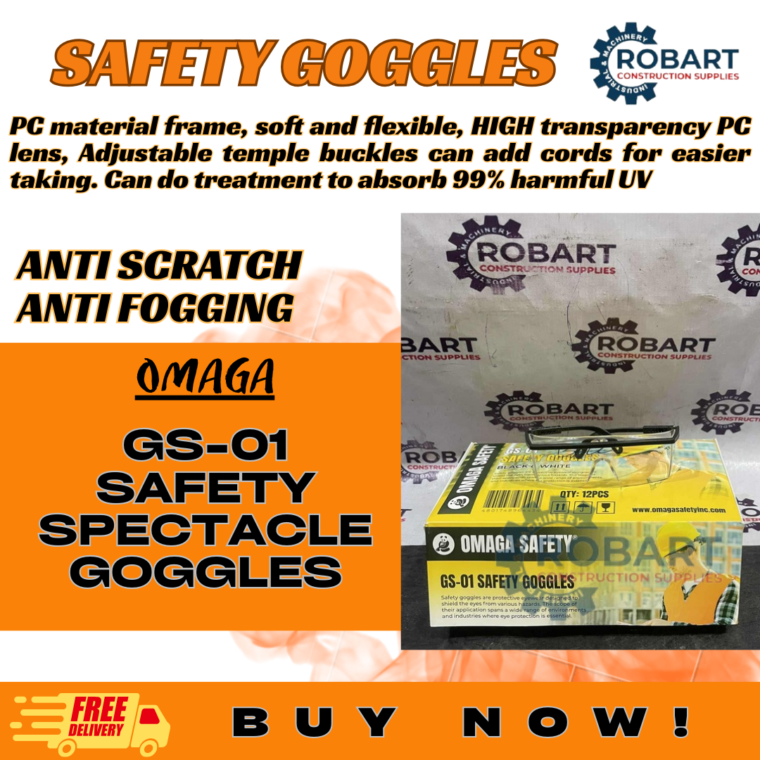 GS-01 SPECTACLE SAFETY GOGGLES | Shopee Philippines