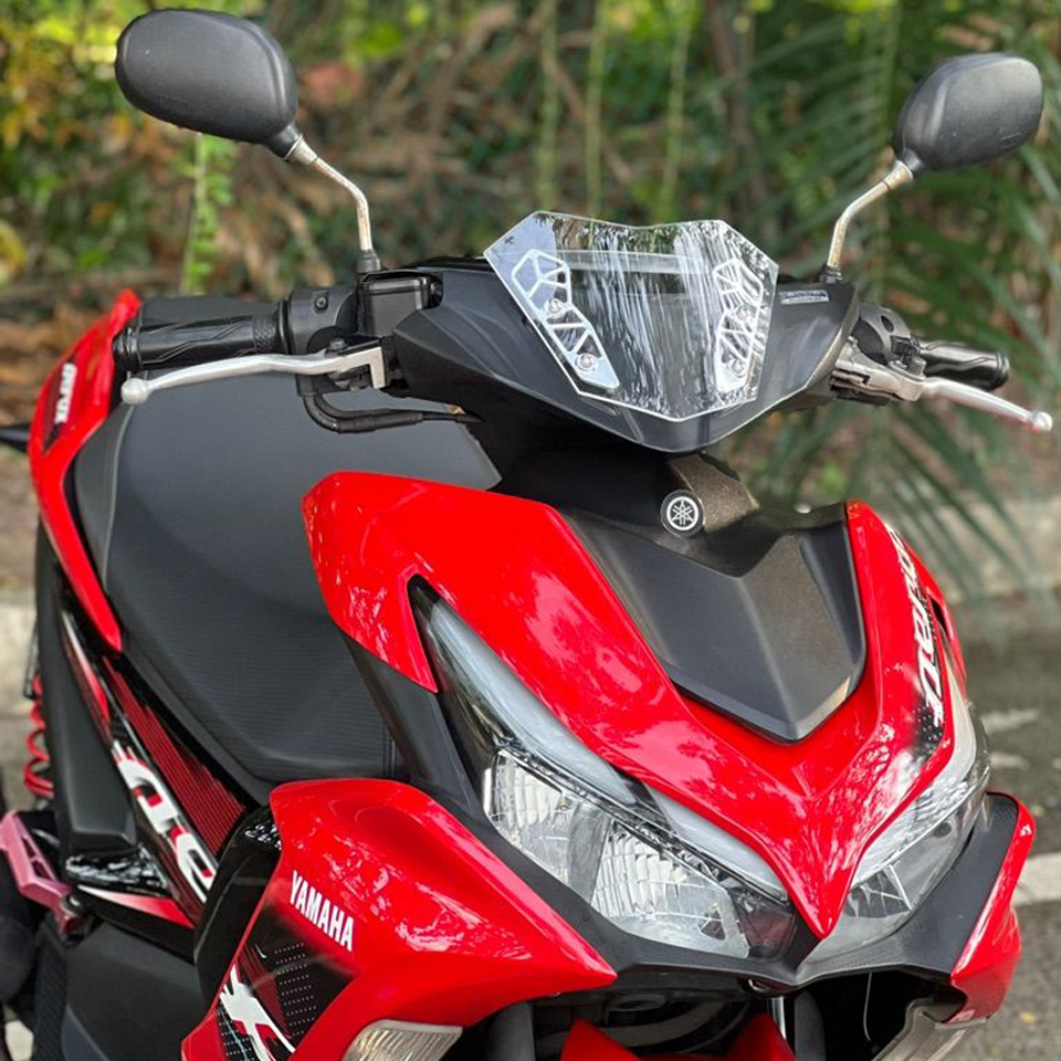 S-TOP GARNISH WINDSHIELD FOR YAMAHA AEROX V1 AEROX V2 FULL CNC | Shopee ...