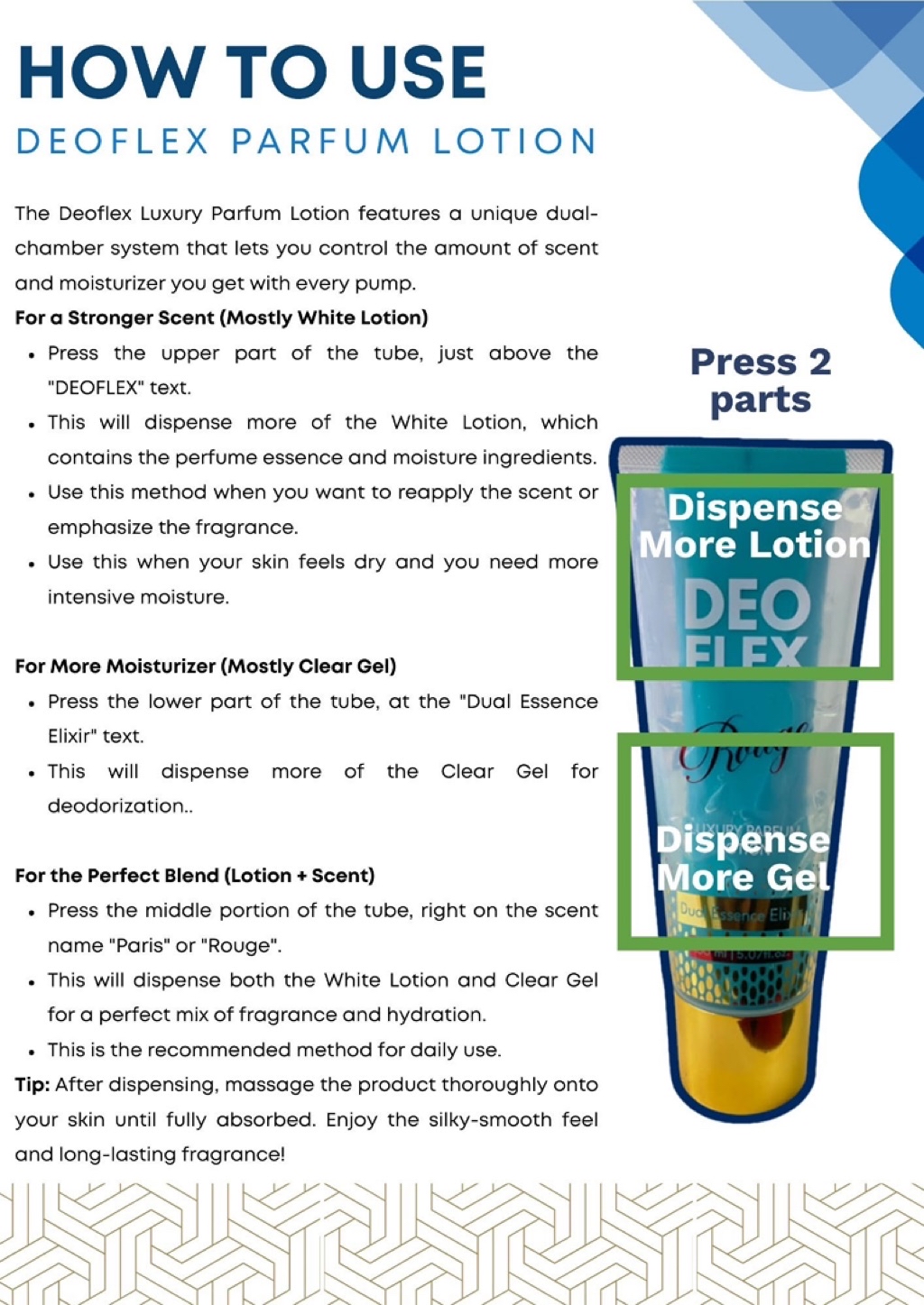 Mixtrue Beauty | DEOFLEX PARFUM LOTION (ROUGE) for smooth, radiant, and ...