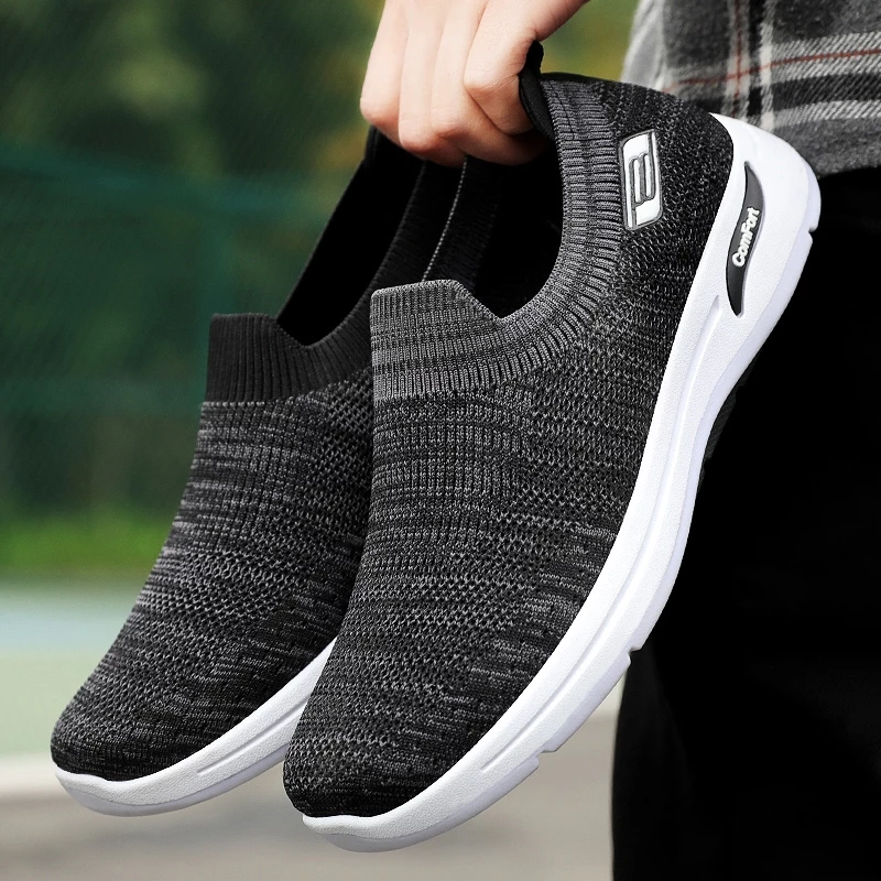 Korean Sneakers Shoes For Men Breathable Sport Running Shoes Men Slip ...