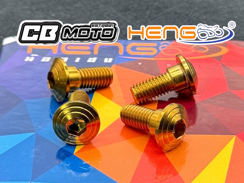 HENG & SC SIAM Disc Plate Bolts for Click V2 and Beat FI (4pcs) CNC ...