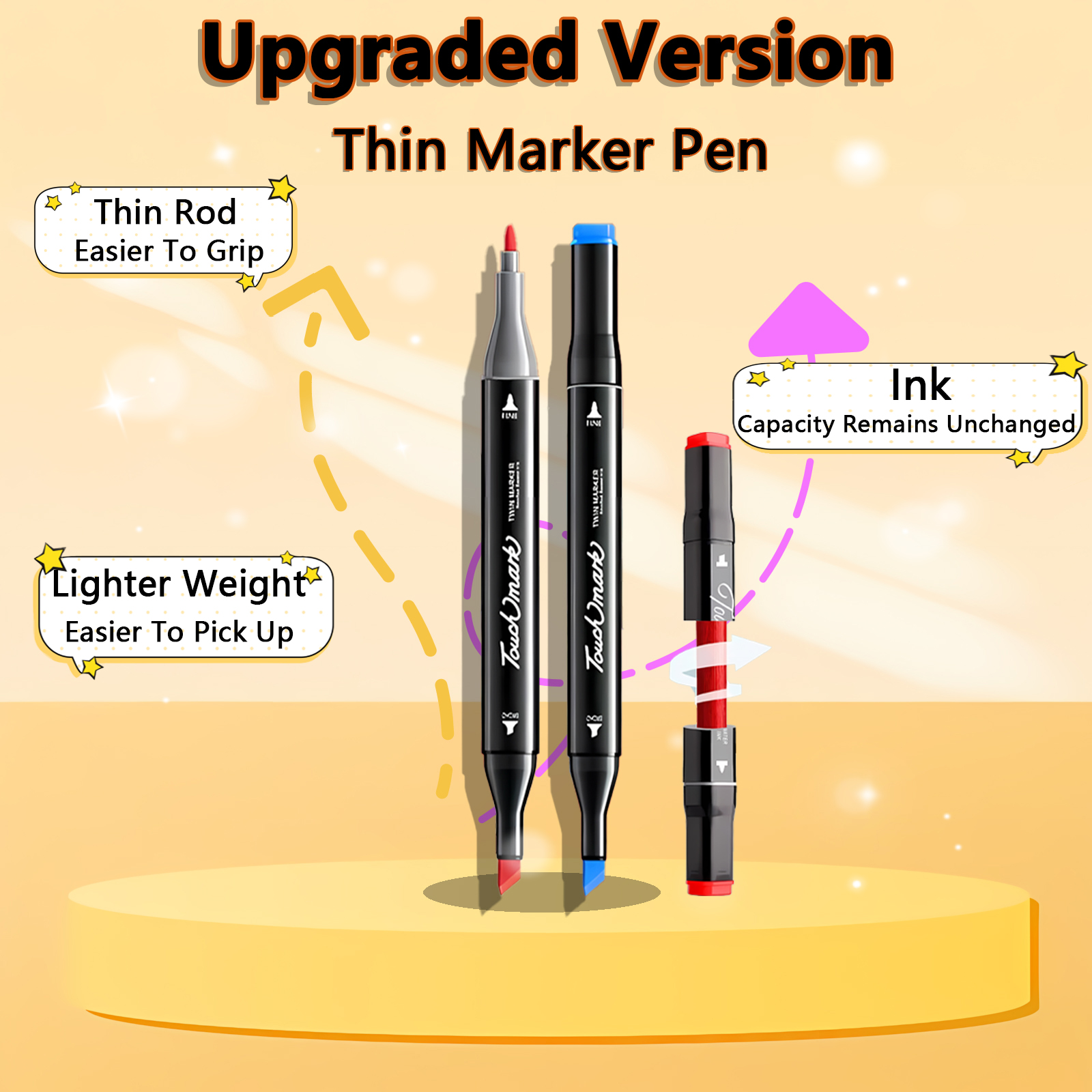 168 Colors Marker Alcohol Markers Set Touch Markers Pen Highlighter Pen ...