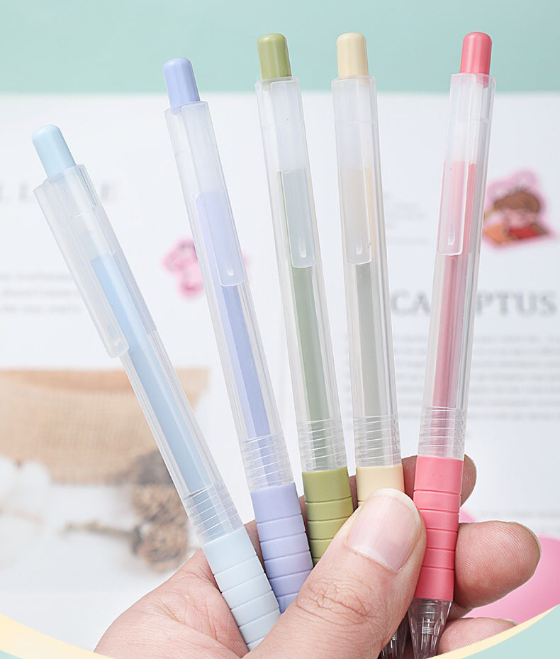 5Pcs Smooth 0.5mm Gel Ink Pens for Effortless Writing Student & Office ...