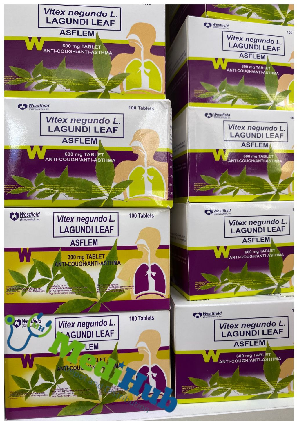 Lagundi Leaf Vitex Negundo L. ASFLEM 600mg 100 tablets 1Box | Shopee ...