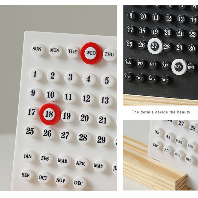DIY Calendario Home Decoration Reusable Date Record Gift Set Calendar ...