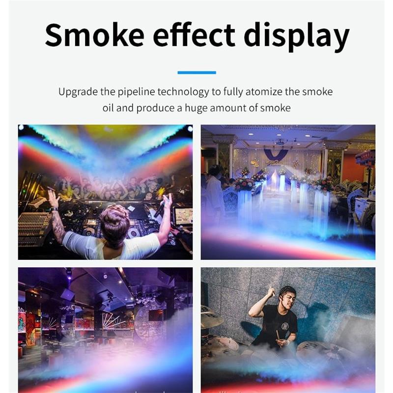 Fog Machine 700W RGB Led Fog Machine Wireless Remote Control Stage ...