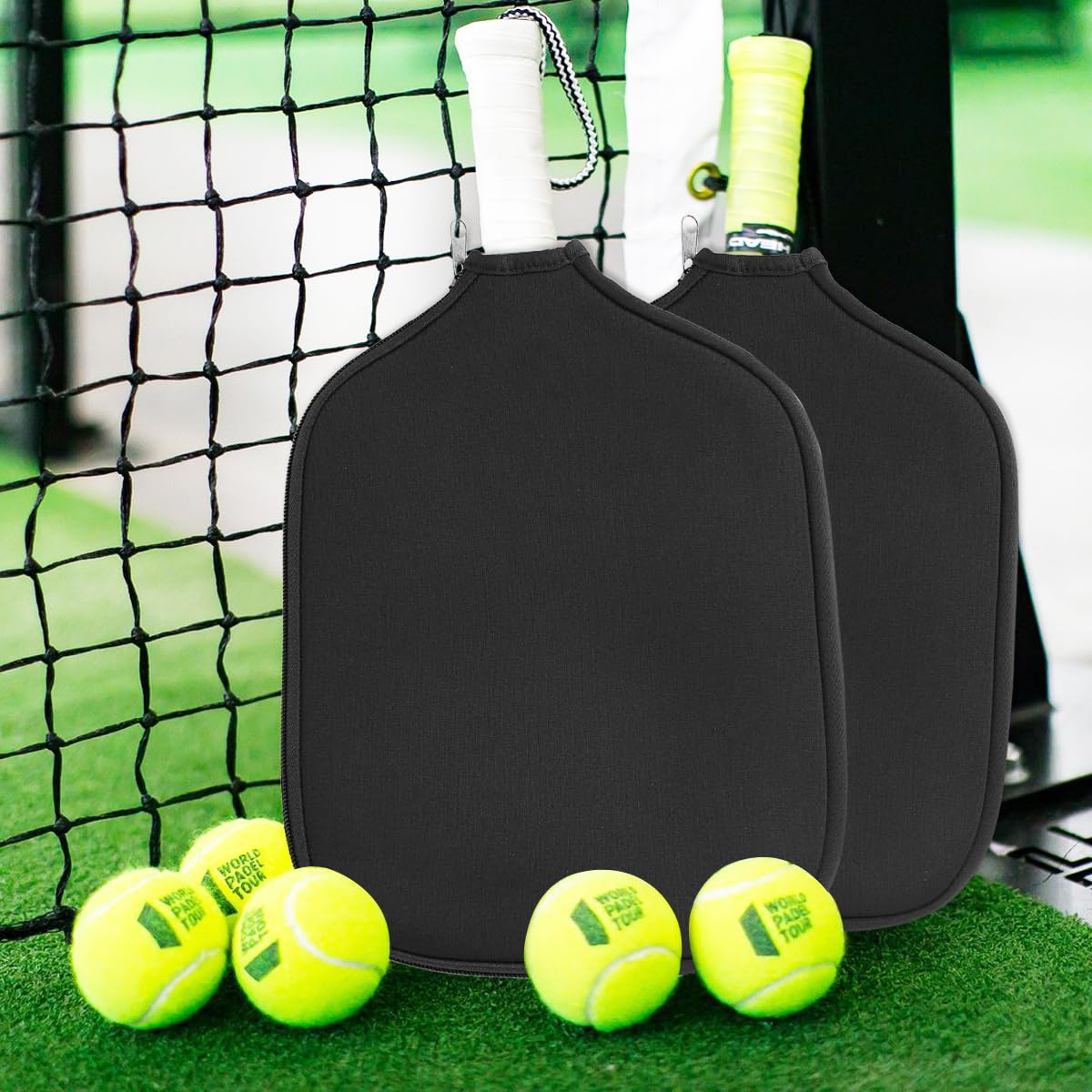 Heavy Duty Pickleball Paddle Covers Extra Thick Padding Anti-Tear Court ...