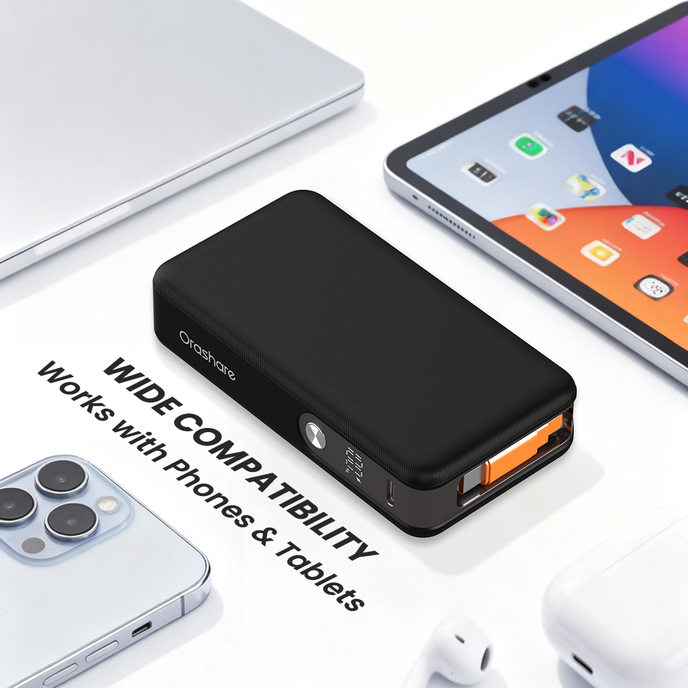 Orashare PR12 35W Powerbank 10000mAh Fast Charging with Built-in Type-C ...