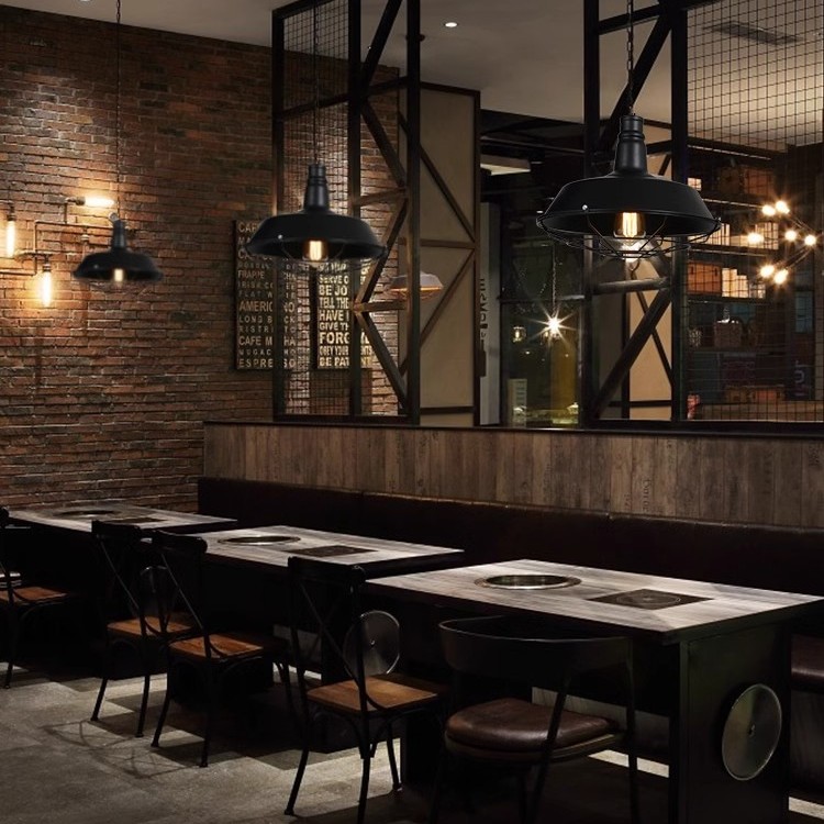 American Retro Pendant Lamp Ceiling Light Industrial Loft Cafe Pendant ...