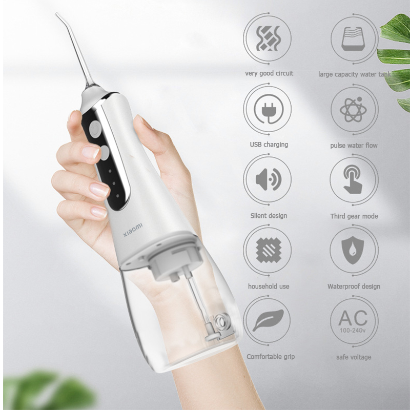 Xiaomi Portable water flosser oralirrigator Teeth cleaning pulse water ...