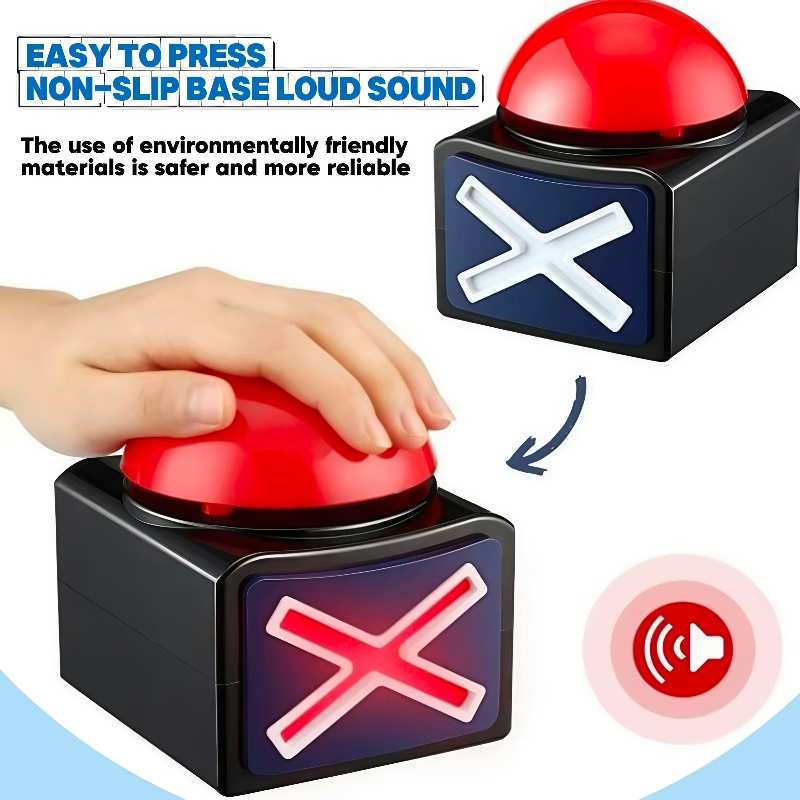 Game Answer Buzzer Alarm Button With Sound Light Trivia Quiz Got Talent ...