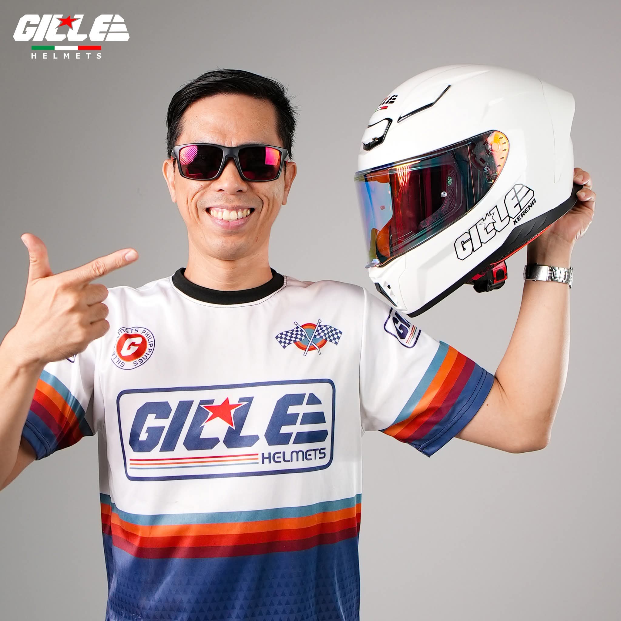 【Buy 1 Take 1】 GILLE COUPLE Revo Visor Half Face Helmet Full Face ...