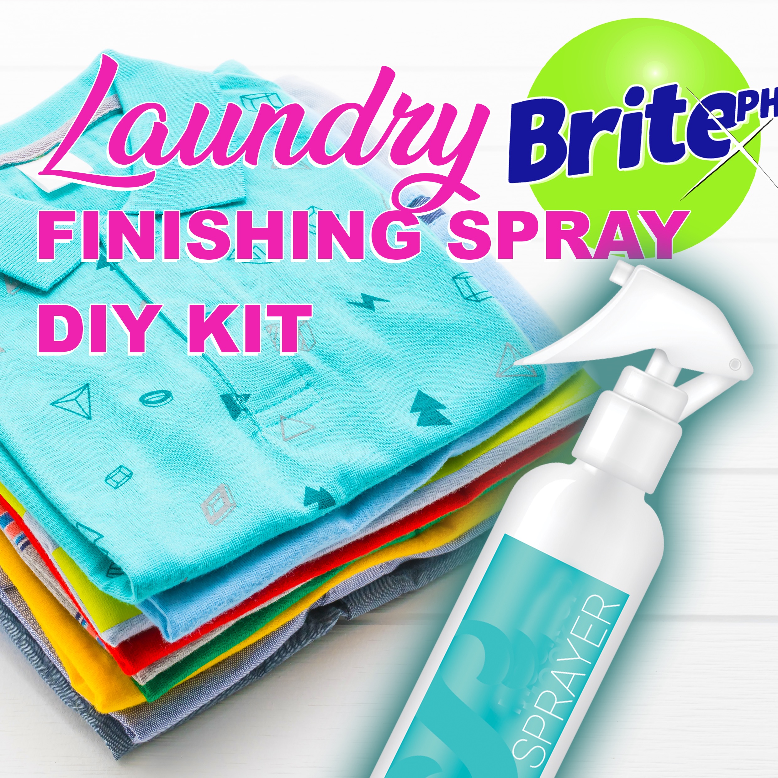 BritePH Laundry Finishing Spray Kit (Makes 5 Liters) | Shopee Philippines
