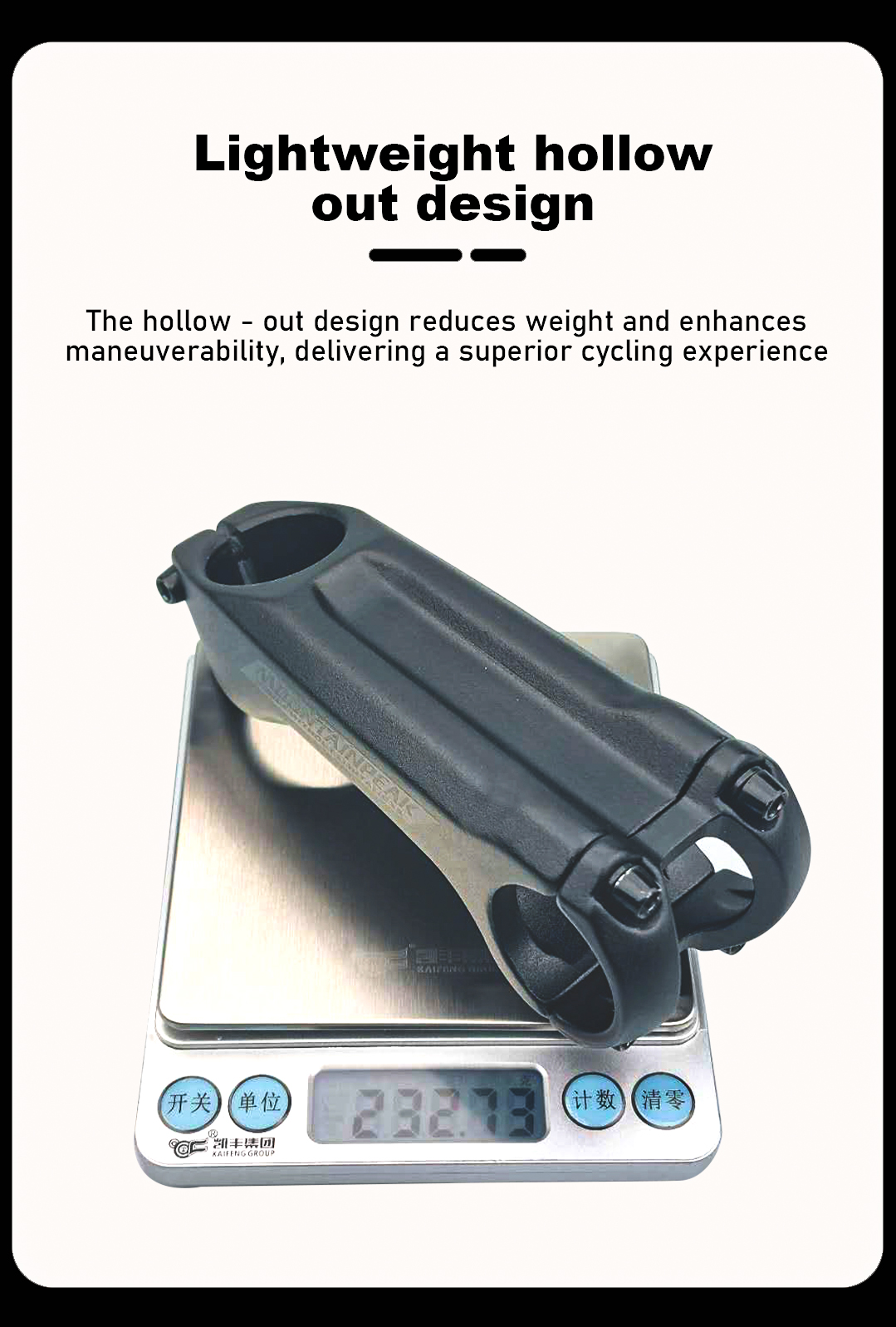 MOUNTAINPEAK BIKE Long STEM 100MM 31.8M Negative 20° MTB Stem FOR MTB ...