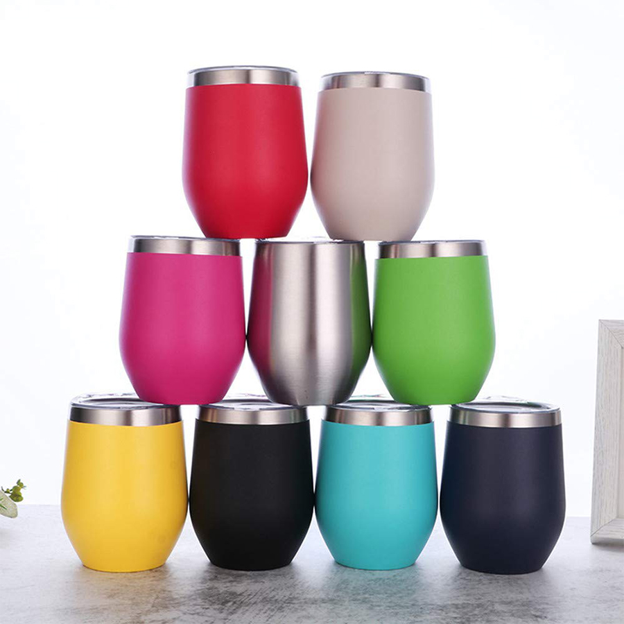 12oz Metal Vacuum Egg Shell Shape | 360ml Water Thermos Cocktail ...