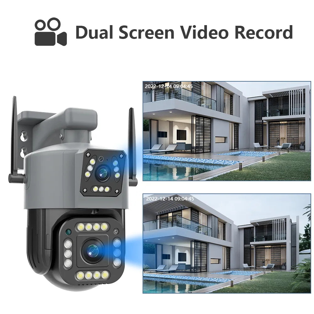 TAPO CCTV Camera Dual Lens 4K UHD Wireless Connect to Cellphone Auto ...