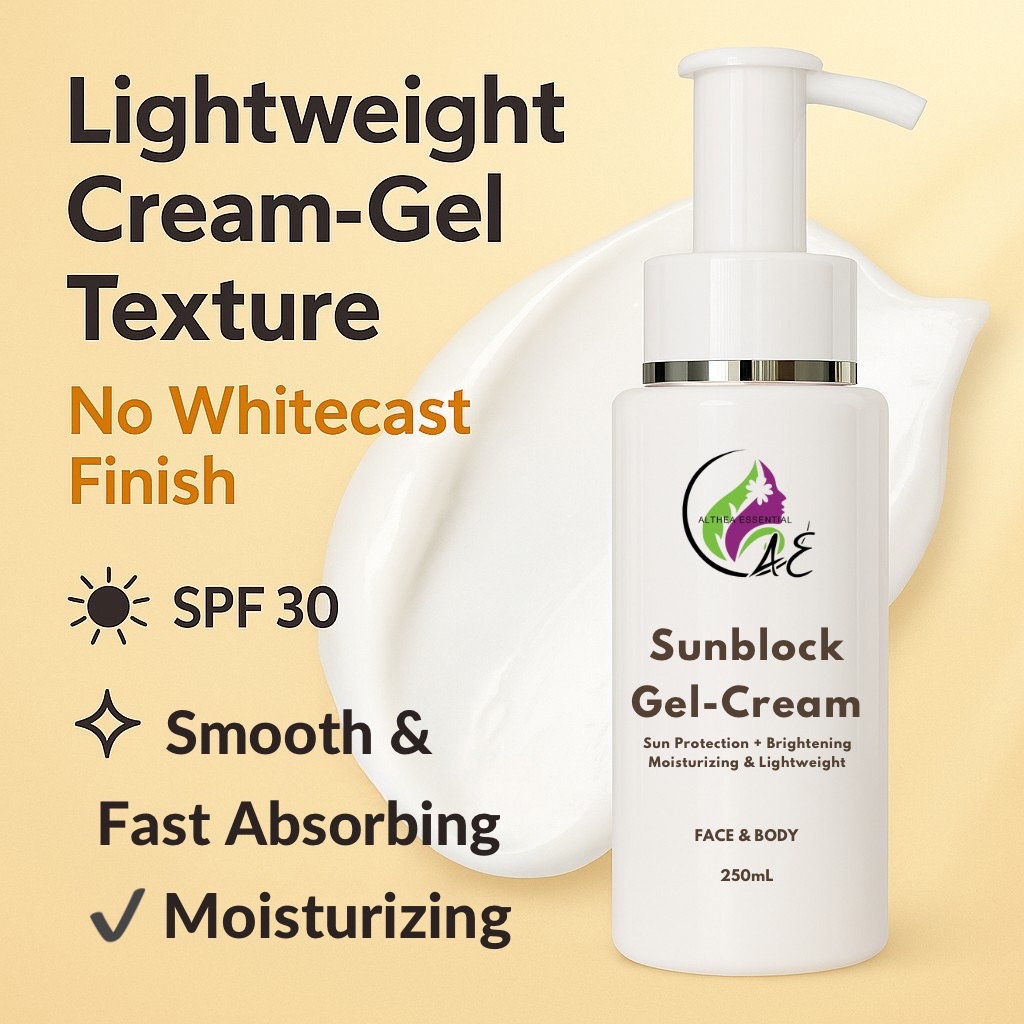 Althea Essential Sunblock Gel-Cream SPF 30 Lightweight No Whitecast ...