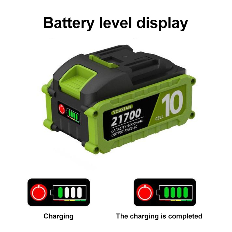 YOUXIAN 21V 21700 Power Largecapacity Lithium Battery for Electrictools ...