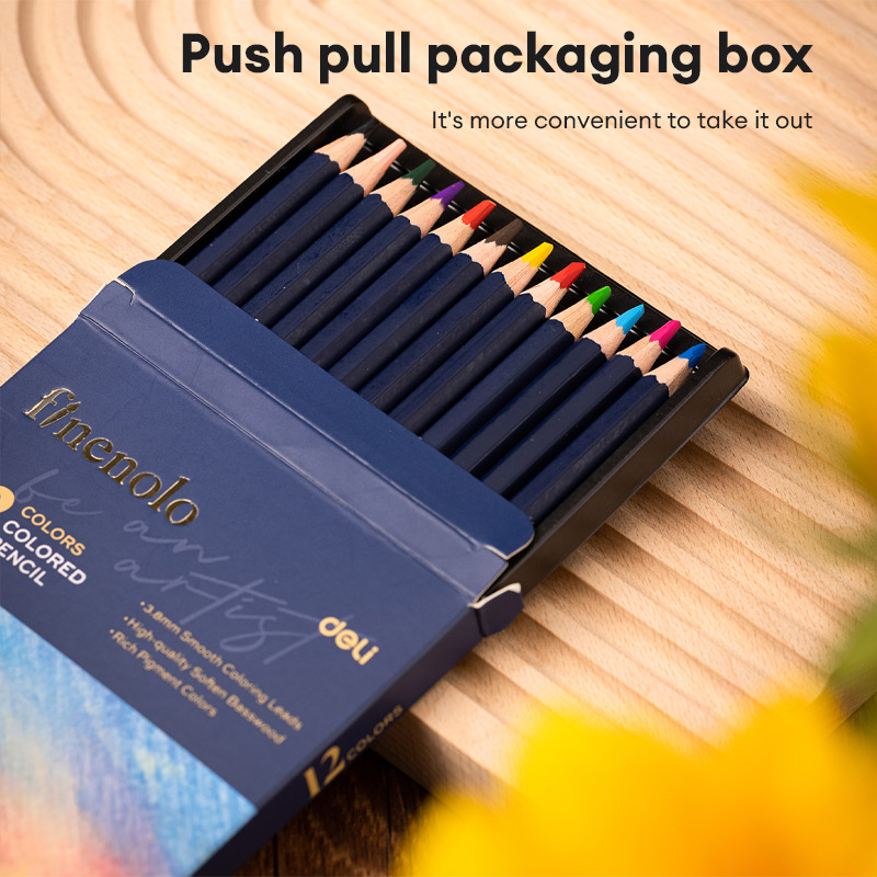 Deli Finenolo 12/24 Premium Colored Pencils Set Artist Painting ...