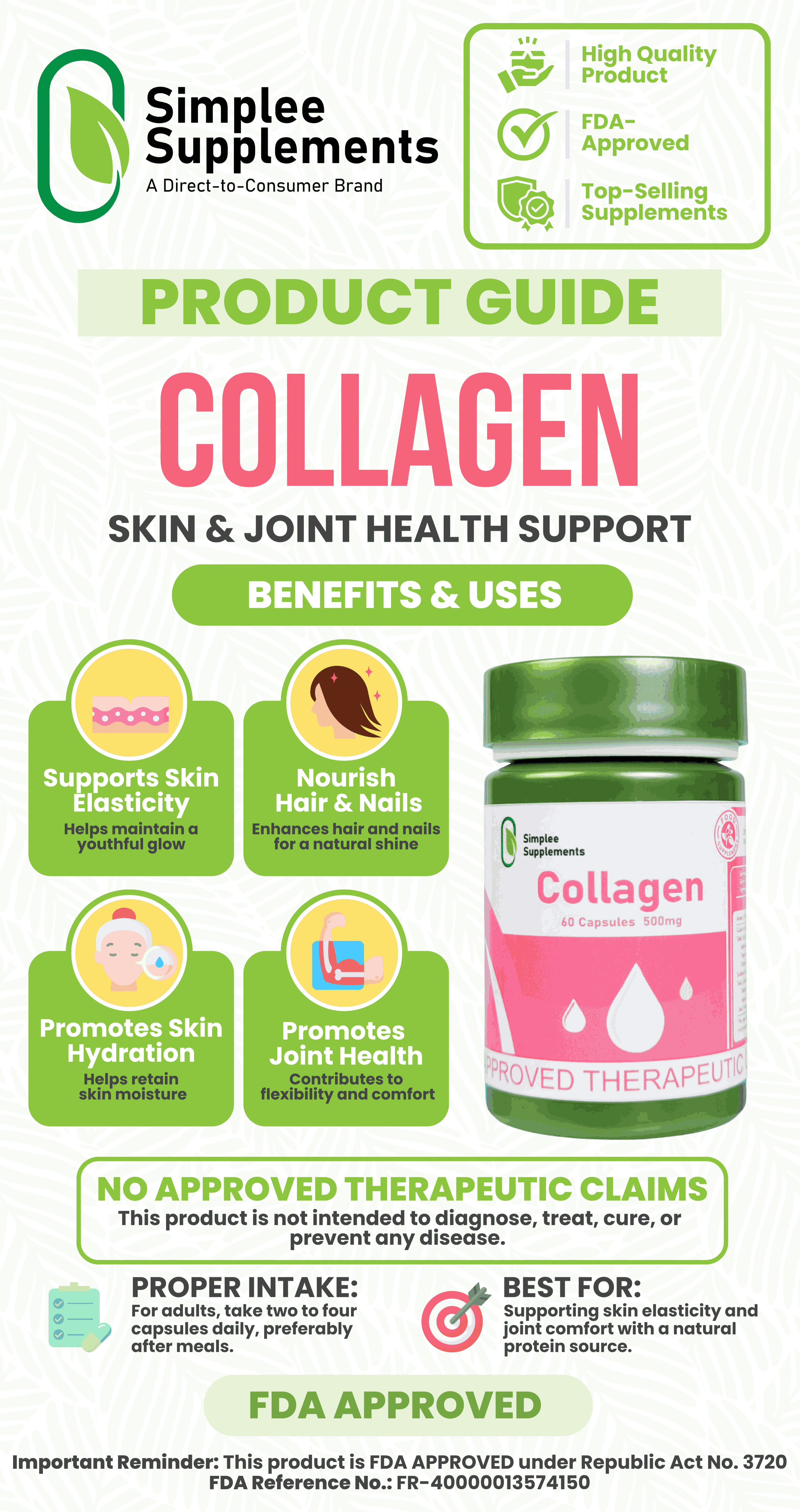 [ BUY 2 GET 1 ] Simplee GlutaGenC Whitening Capsules + FREE Collagen ...