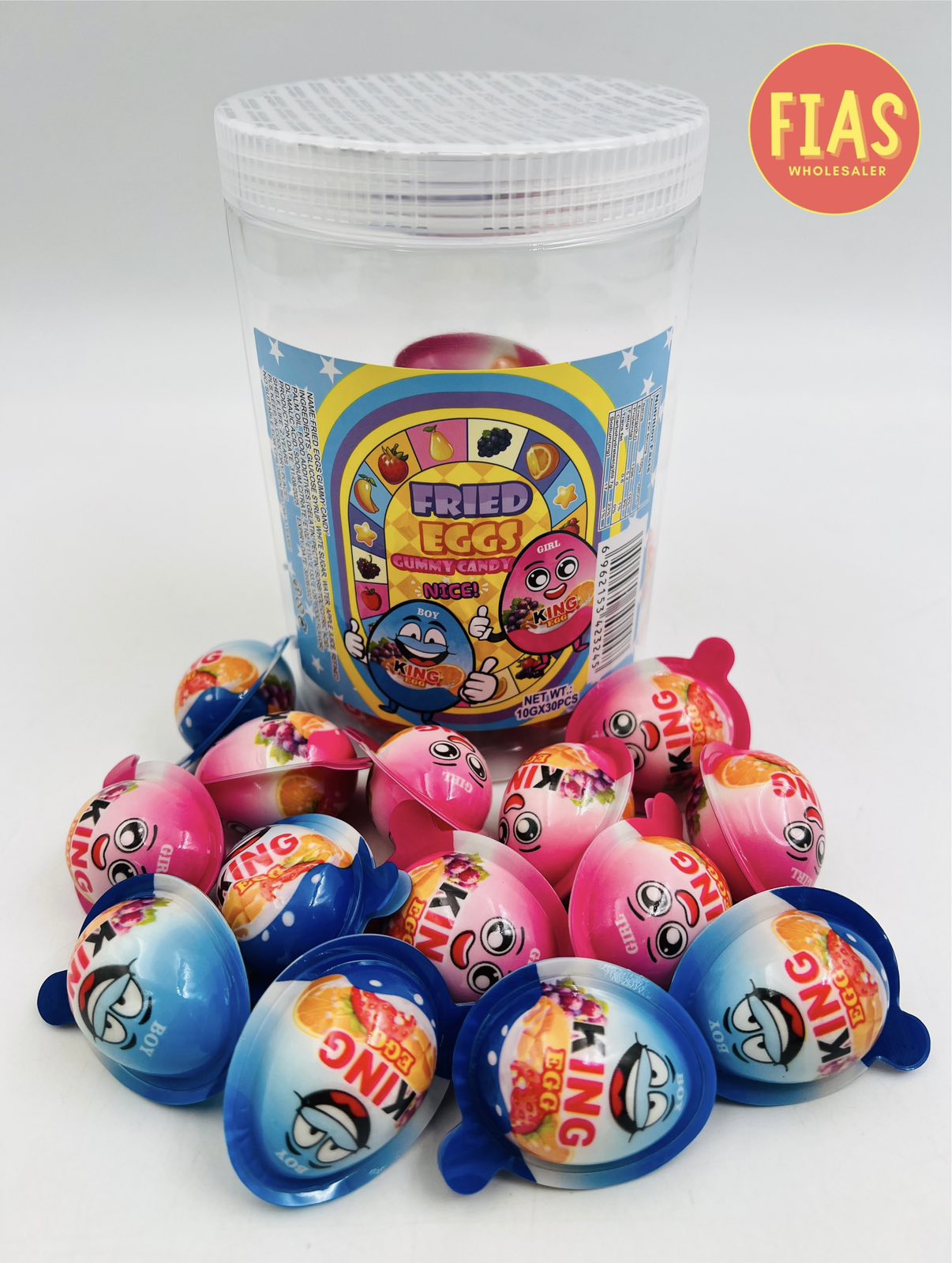 30 pcs Fried Egg Gummy Jar Candy Paninda | Shopee Philippines