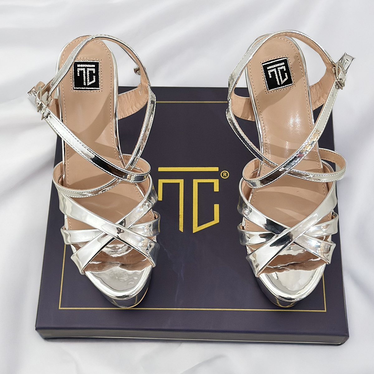 Tc 6.5 inches Silver pageant high heels - Khajista The Reign of ...