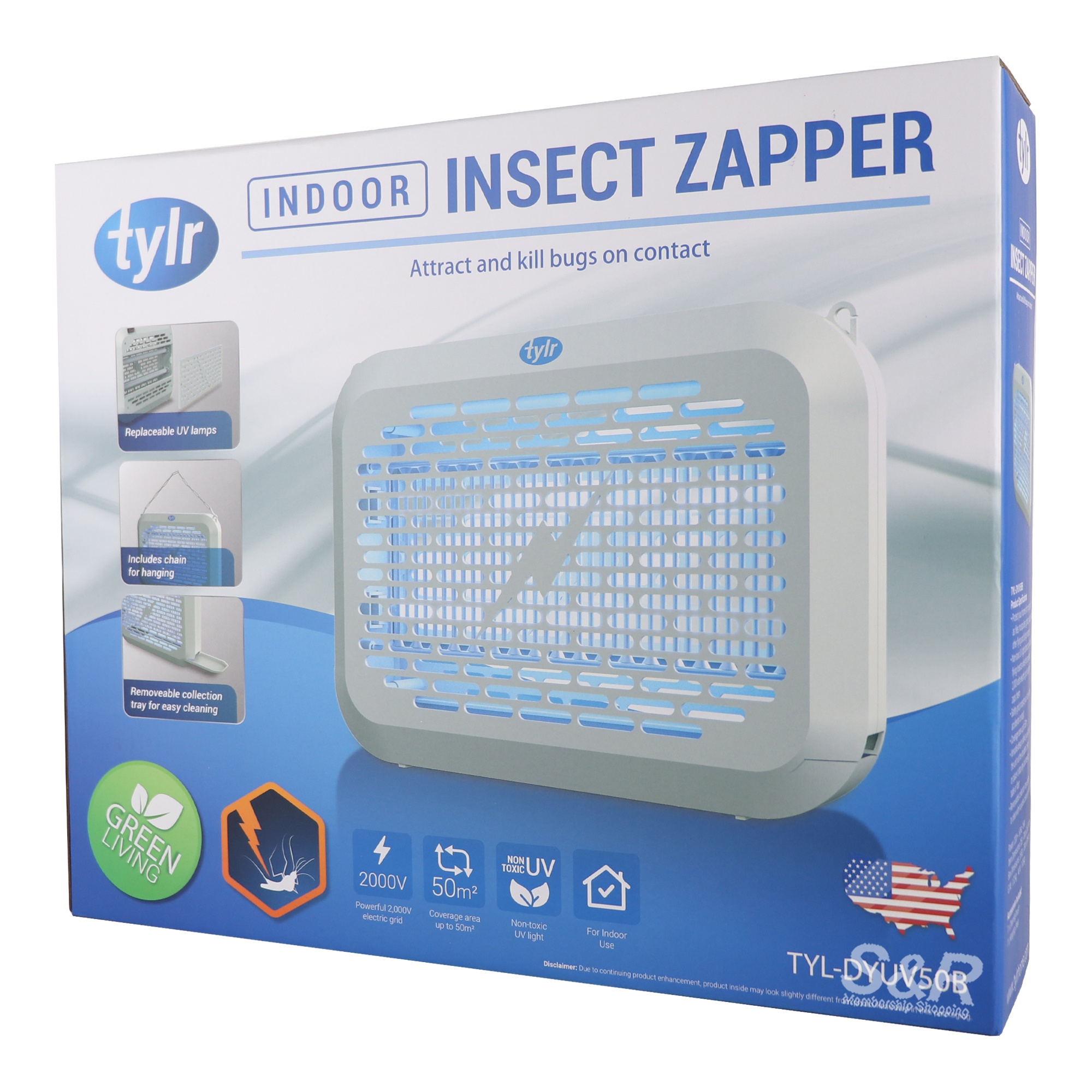 Tylr Indoor Insect Zapper TYL-DYUV50B | Shopee Philippines