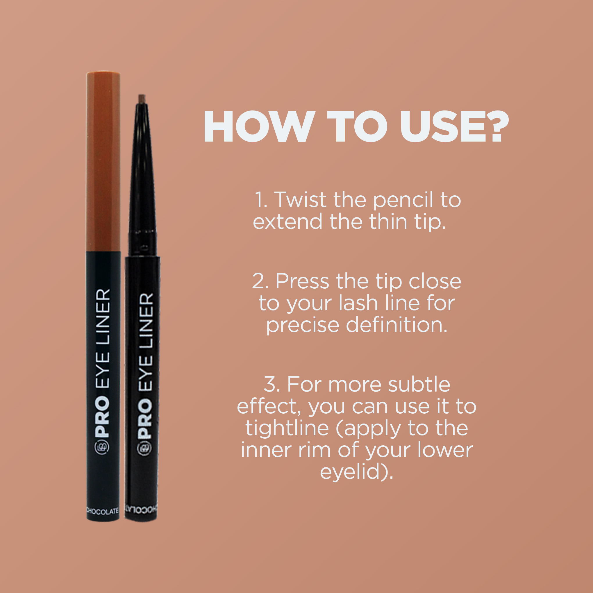 EB Pro Eye Liner 0.1g (Waterproof, Smudge proof, Long-wearing] | Shopee ...