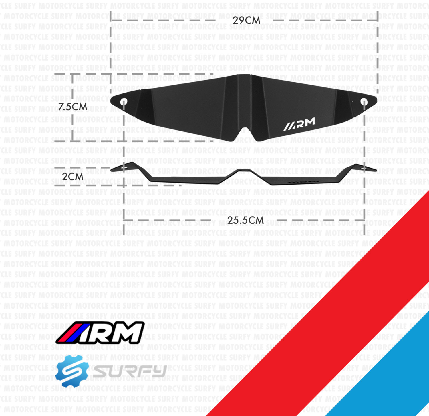ARM Aerox v2 Air Scoop CNC 100% Pure Steel Air Flow Winglet Arumi From ...