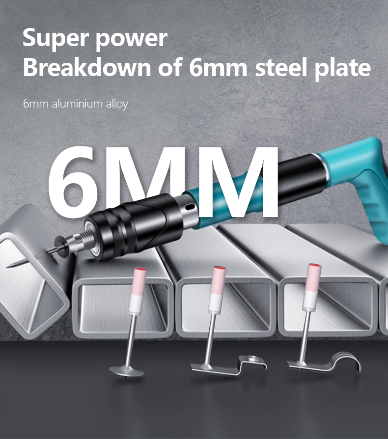 KUWO Nail Gun Heavy Duty Nail Gun Concrete Rivet Tool Original Steel ...