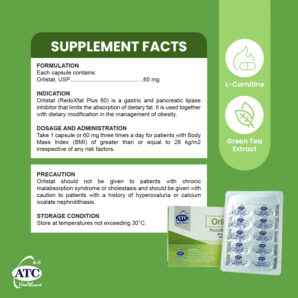 ATC REDOXFAT PLUS 60MG 10's Softgel Health Weight Loss Weight ...