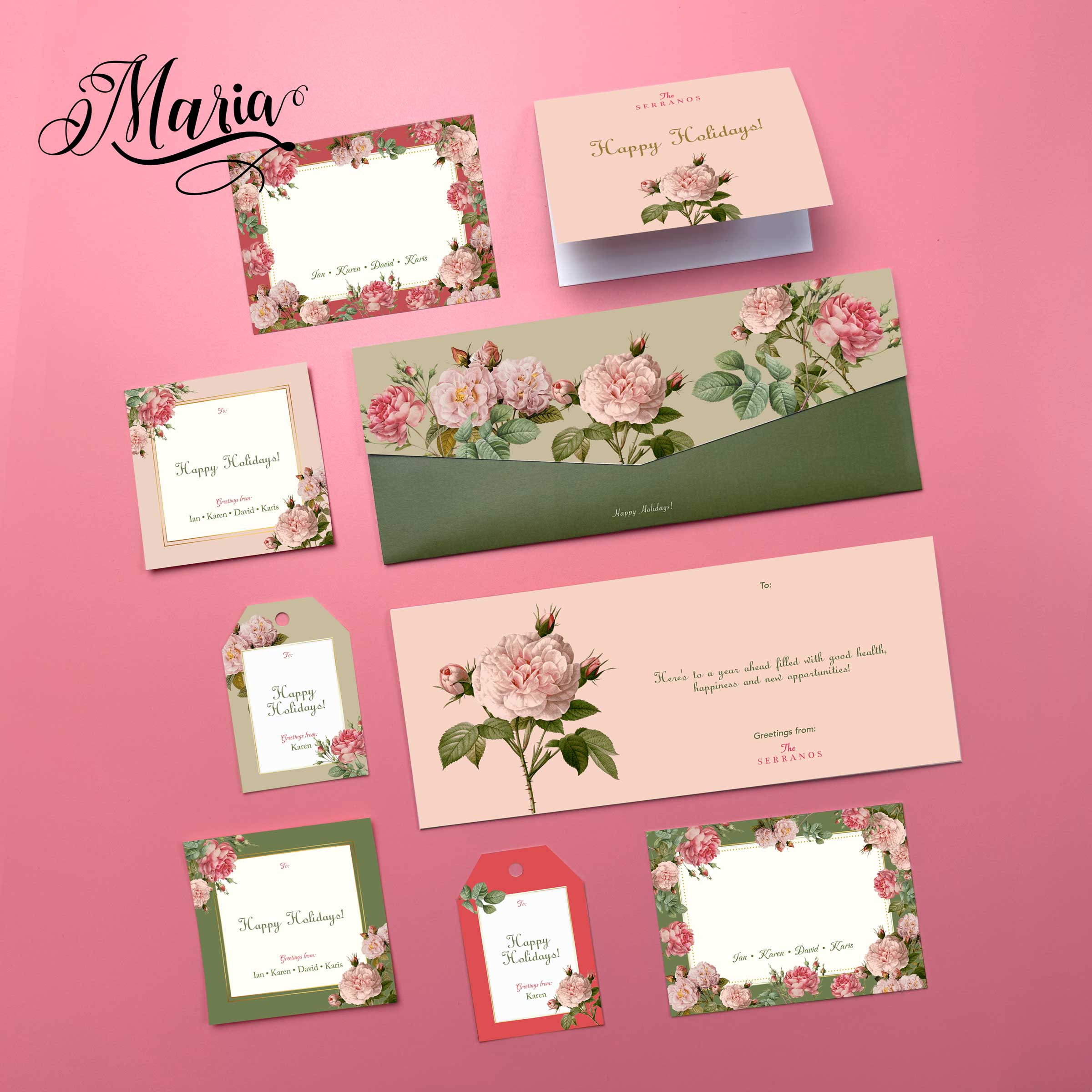 Personalized Holiday Cards Note Cards | Shopee Philippines