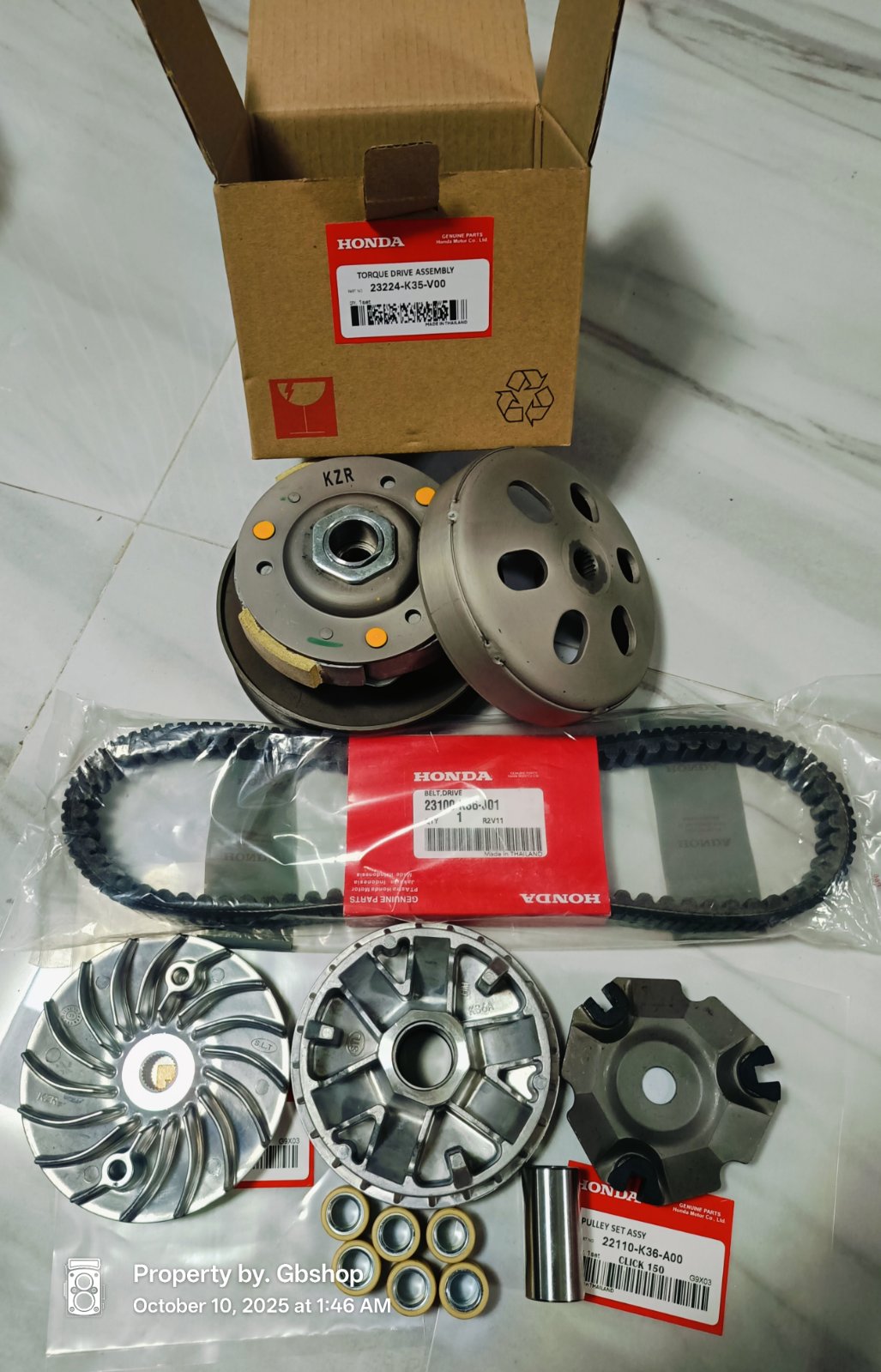 HONDA CLICK 150 CVT SET GENUINE PARTS THAILAND | Shopee Philippines