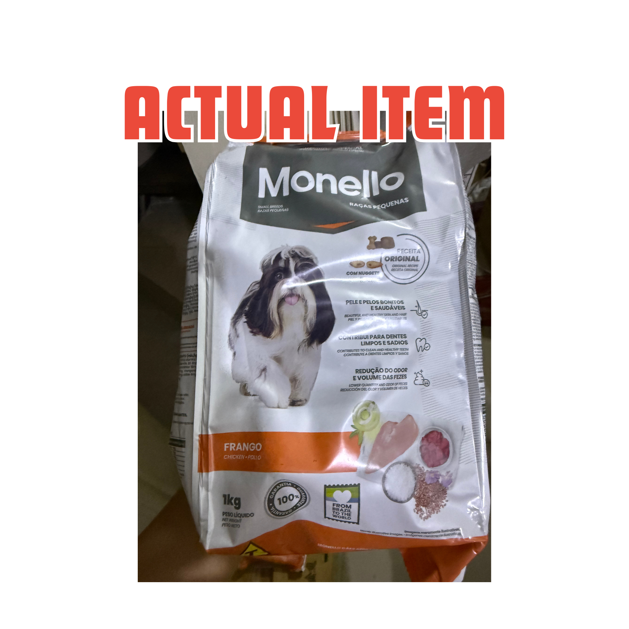Monello Premium Especial Small Breed Adult Dog Dry Food Chicken 1kg ...