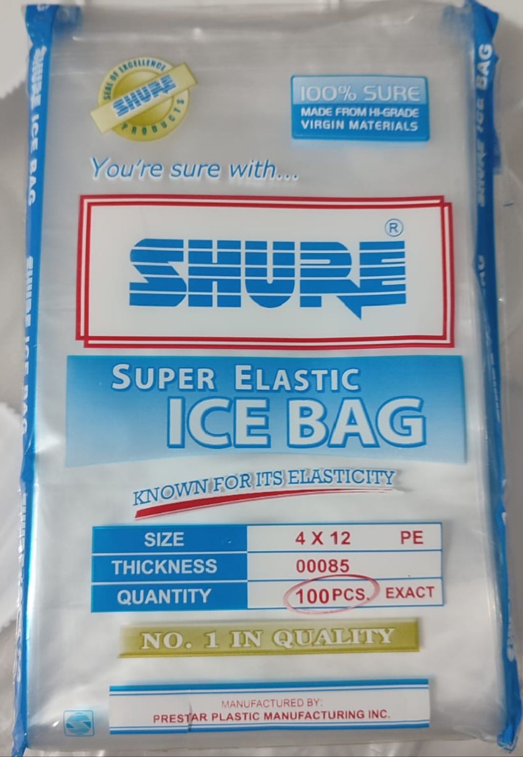 5 Packs Shure Plastic Ice Bag 4x12 PE | Shopee Philippines