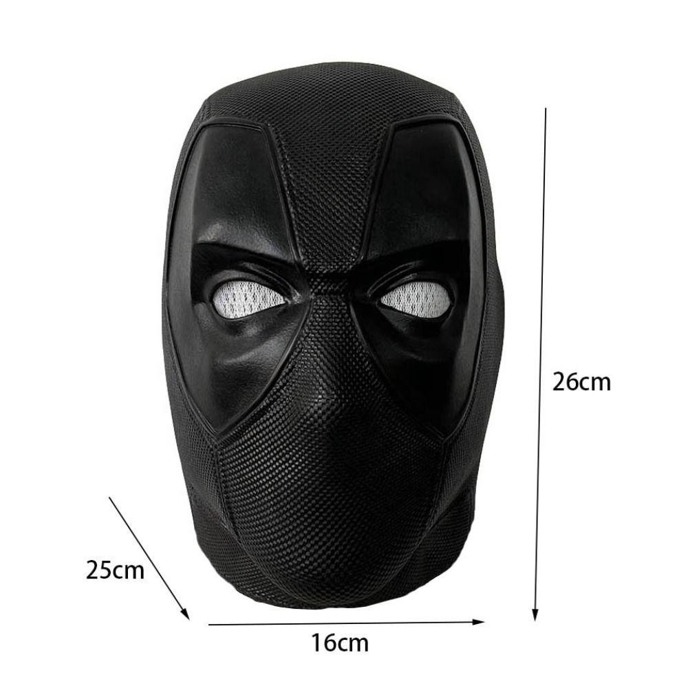 HALLOWEEN Deadpool Headgear Mask | Black/Red Deadpool Cosplay Mask ...