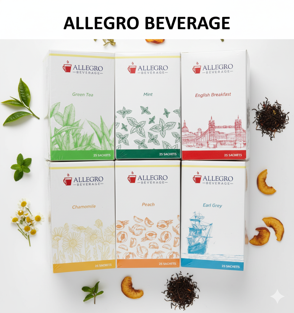 Allegro Ceylon Fruit Tea Assortment – 25 Teabags (Chamomile, Peach ...